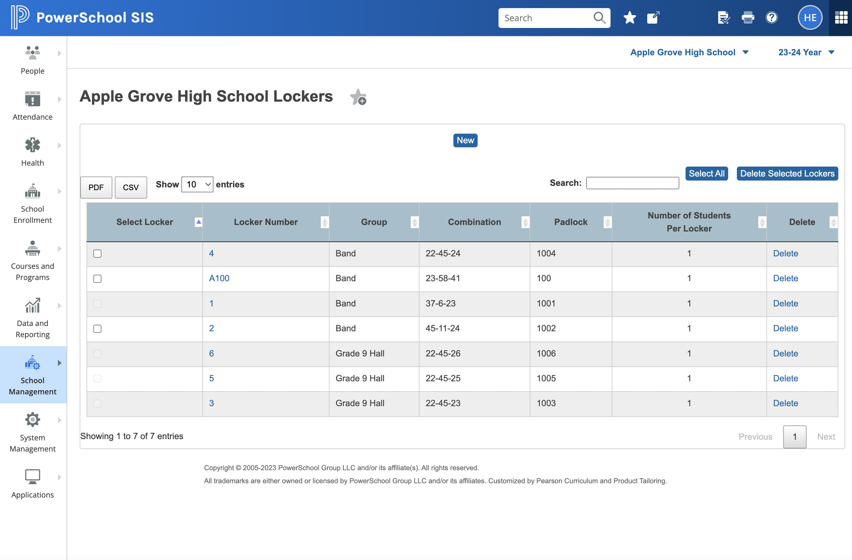 Locker Management - PowerSchool Marketplace