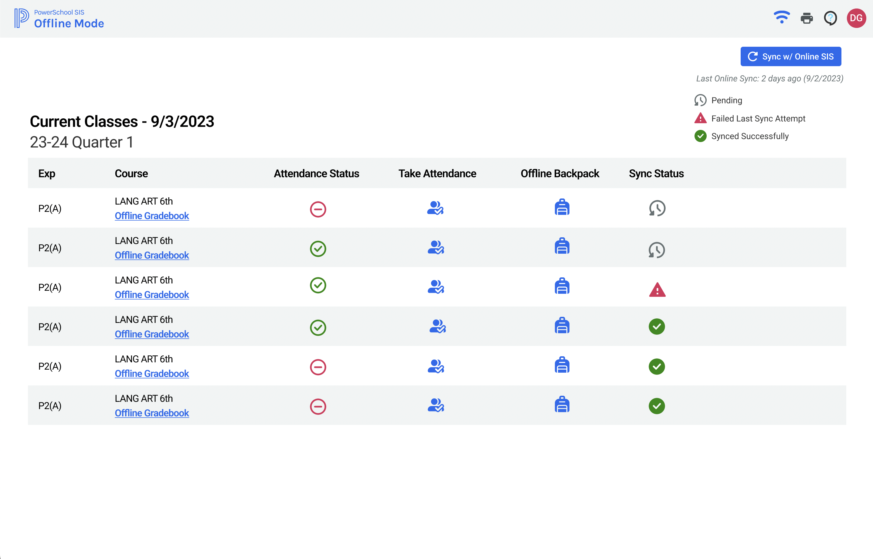 SIS Teacher Offline Mode - PowerSchool Marketplace
