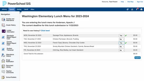 Enhanced PowerLunch - PowerSchool Marketplace